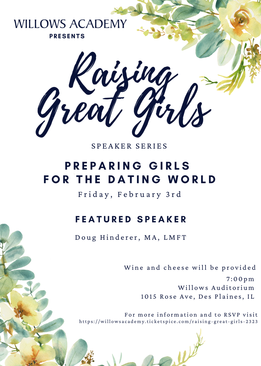 Featured Speaker: Doug Hinderer - Willows Academy